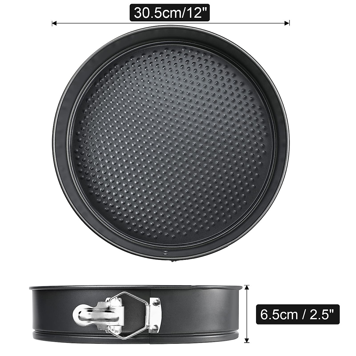 Webake Springform Pan 12 Inch, Nonstick Cheesecake Pan with Removable Bottom Large Cake Tin Baking Mold for Christmas Birthday Baby Shower