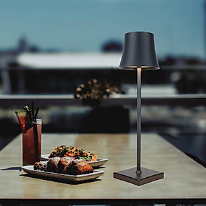 MADCKDEDRT LED Desk lamp,Cordless Table lamp,Rechargeable,Dimmable,Portable,Suitable for Indoor and Outdoor Lighting Black