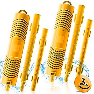 Bilinavy Spa in-Filter Mineral Sticks Parts for Hot Tub Filter Cartridge, Last for 4 Months, Yellow, 2PCS