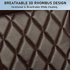 NOBLEMOOD Heating Massage Office Chair Ergonomic High Back Reclining Computer Chair Height Adjustable Swivel Executive Desk Chairs with Footrest and Lumbar Pillow