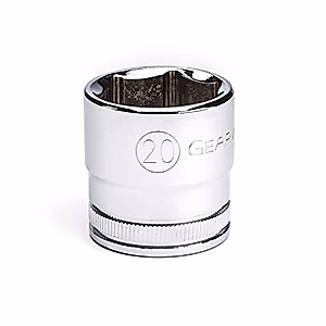 GEARWRENCH 3/8" Drive 6 Pt. Standard Socket, 20mm - 80330