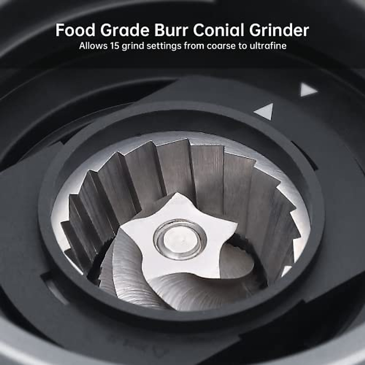 Zstar Espresso Machine with Milk Frother and Grinder, 15 Bar Automatic Espresso Coffee Machine All In One Coffee Maker with Italian ULKA Pump, 2.5L Water Tank, Brushed Stainless Steel for Home Office