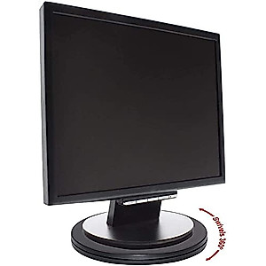 Quluxe 6 Inch lazy Susan, Black Turntable Base, Acrylic Revolving Display Storage Tray for Spice Rack Table Cake Kitchen Pantry Decorating