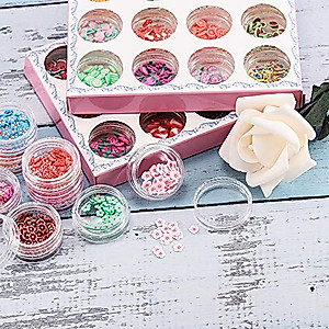 12 Bottles/Pack Flower Animal Fruit Resin Filling Glitter Soft Clay for DIY Epoxy Resin Mold Decor Nail Art Jewelry Making Tools (Animal)