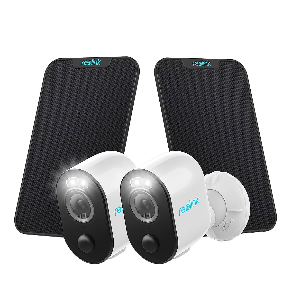 REOLINK Argus 3 Pro, 4MP Wireless Security Camera Outdoor with Solar Panel, 2.4/5GHz Cameras for Home Security with 2K Color Night Vision, No Hub Needed, Smart Detection, Works with Alexa(2 Pack)