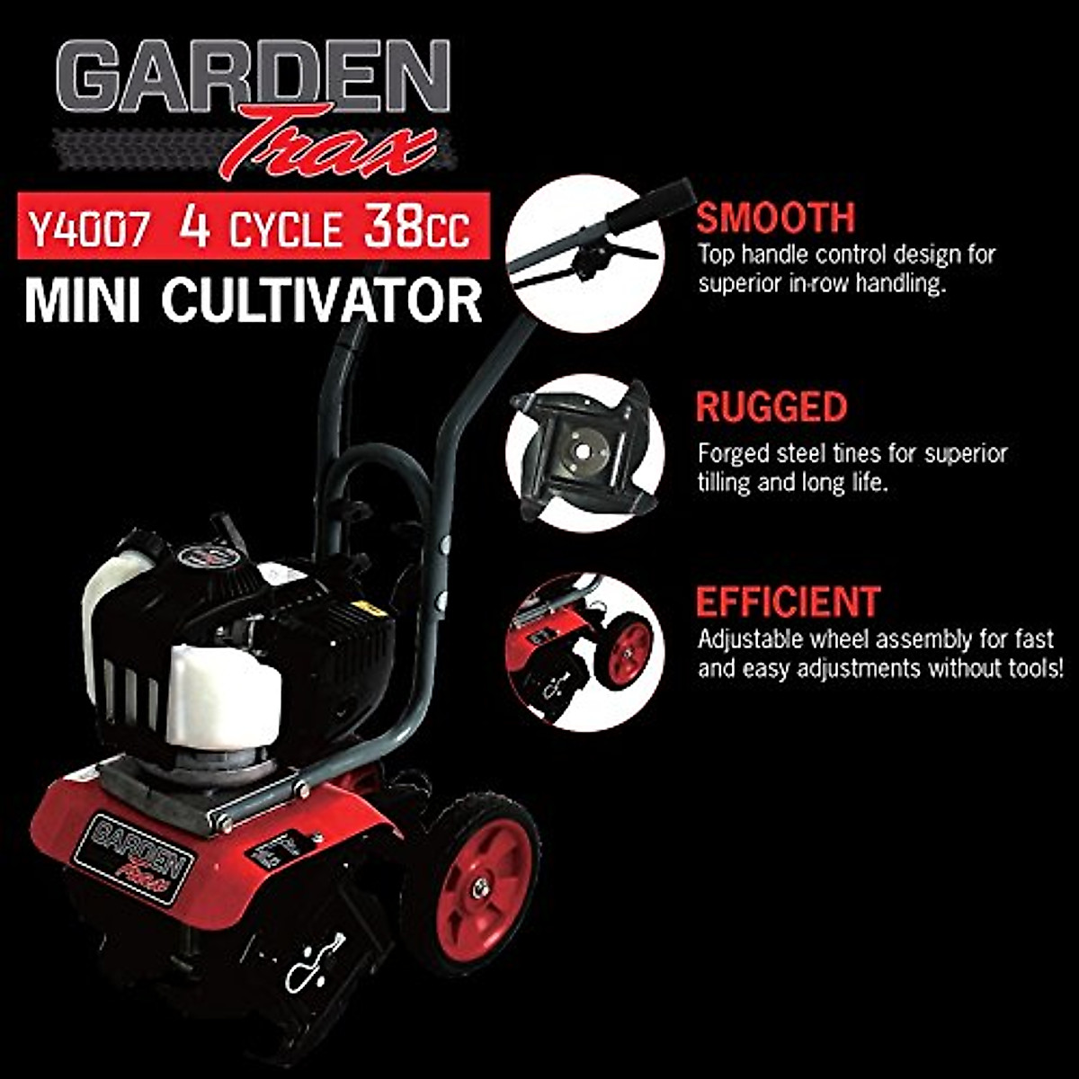 GardenTrax 4 Cycle Mini Cultivator