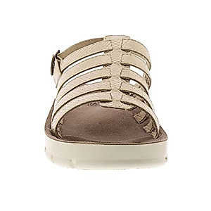 CLIFFS BY WHITE MOUNTAIN Beginning Women's Strap Sandal, Gold/Metallic/E-Print, 8.5 M