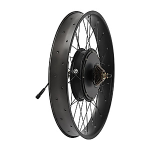 Harbin-Star Electric Bike Conversion Kit, 48V 1200W 26" Fat Rear Wheel Powerful PAS Motor E-Bike Conversion Kit, Waterproof Electric Bicycle Hub Motor Kit Dual Mode Controller W/LCD Display