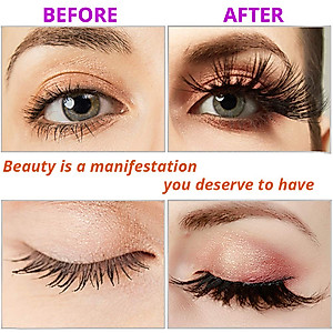 Mink Lashes 3D False Eyelashes 25 mm Long Lashes Reusable Eyelashes for Dramatic Helloween Christimas Eye Makeup 2 Pairs LINGSTAR (Not inclue glue)