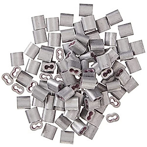 Zareba HTGCS23100 Gritted Crimping Sleeve 2-3,Silver