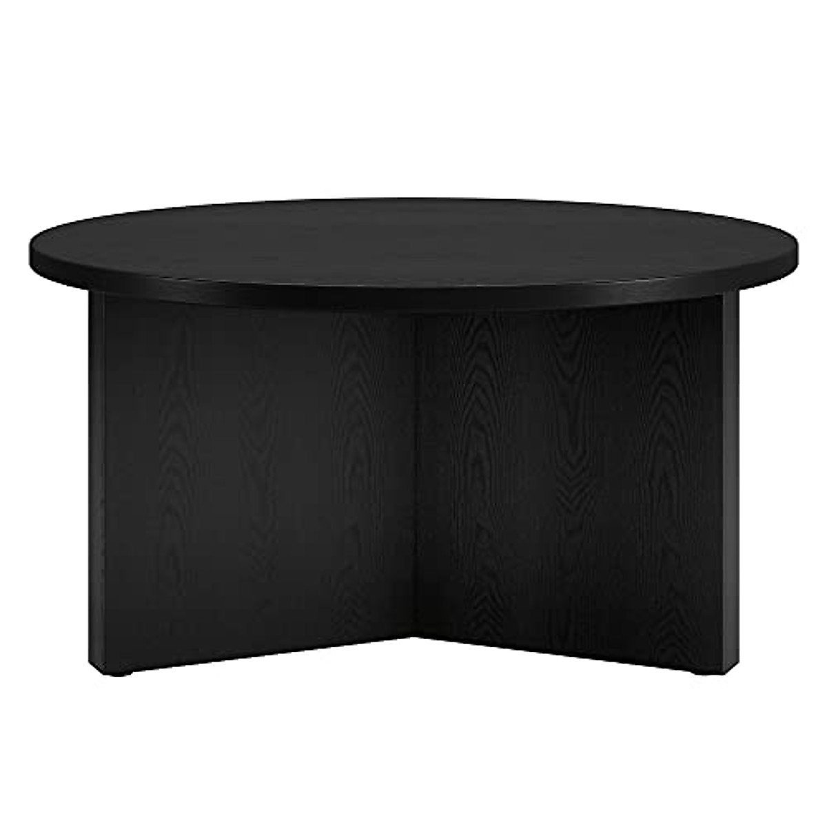 Henn&Hart Anders Coffee Table, 32" Wide, Black