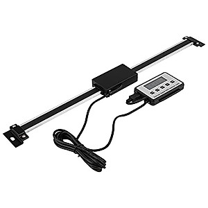 0-300mm Digital Linear Scale, Accurate Digital Linear Scale LCD Display Remote Readout Scale Kit for Milling Machines Lathes, with Mounting Accessories