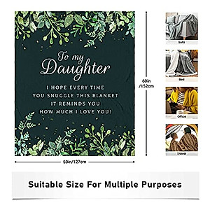 Sbangtu Gifts for Daughter, Mothers Day Daughter Gifts from Mom Blankets 50''x60'', Birthday Gifts for Daughter, Daughter Gifts from Dad, Graduation Daughter Gifts for Daughter