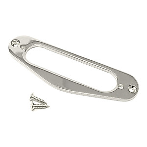 Vintage Forge Nickel Metal Single Coil Pickup Mounting Ring for Fender Stratocaster Strat Guitar PRS10-NKL