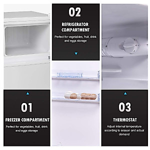 mj-EP22756 Compact Refrigerator, White