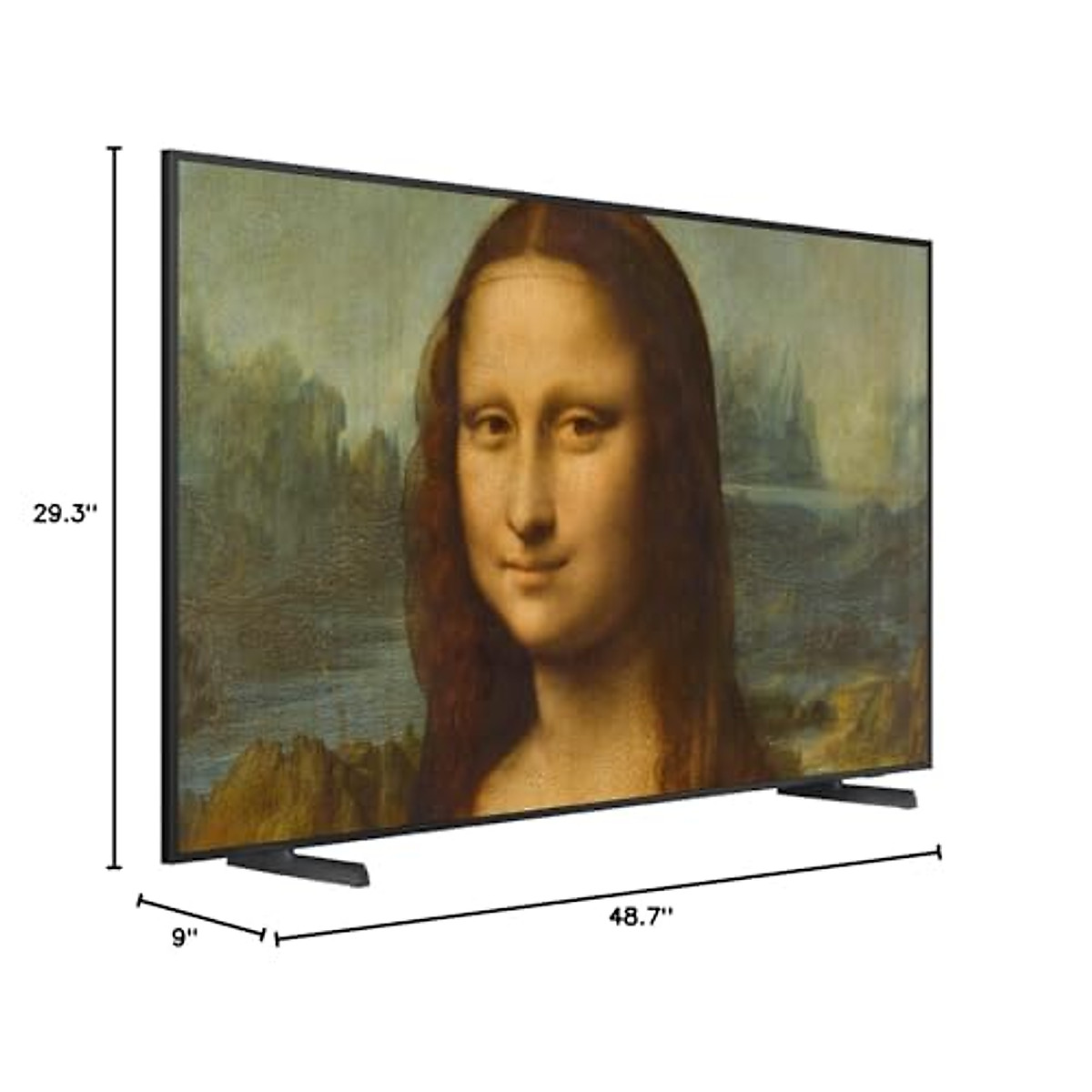 SAMSUNG QN55LS03BA 55" The Frame QLED 4K UHD Quantum HDR Smart TV + Deco Gear 4K HDMI 2.0 Cable w/Pure Copper Conductors x2 & CPS Exclusive 26 Months Protection Pack (BEACH-CPS-26M1500)