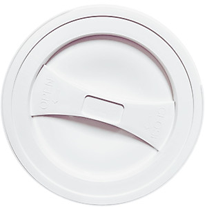 House Naturals 2 Gallon Blue Made in USA Food Grade BPA Free Bucket Pail with White Screw On Lid (Pack of 5) (with White lids)