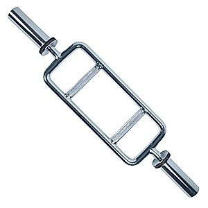 Sunny Health & Fitness 34" Olympic Triceps Bar with Ring Collars, Small