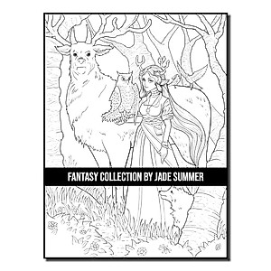 Fantasy Collection: An Adult Coloring Book with 100+ Incredible Coloring Pages of Mermaids, Fairies, Vampires, Dragons, and More!
