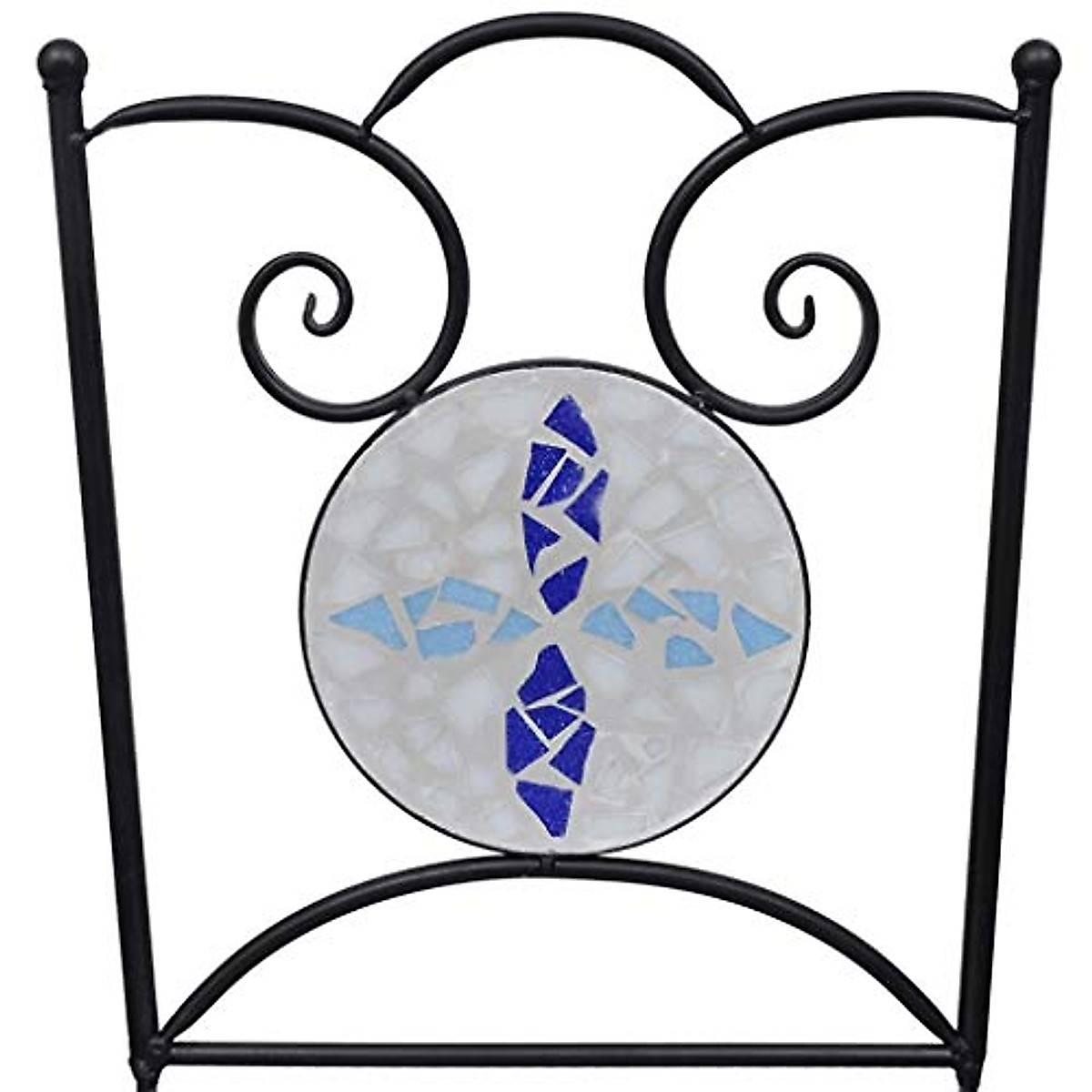 Folding Metal Bistro Chair, Outdoor Patio Furniture Weather Resistant Garden Chairs, Sets of 2