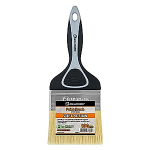 ROLLINGDOG 4 Inch Paint Brush- Large Paint Brush,Soft Paint Brush for Wall Paint,Ceiling,Blinds,Large Surface Areas(100mm)