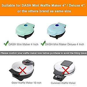 Beautyflier Carrying Bag Compatible with DASH Mini Waffle Maker 4 Inch/Deluxe 4 Inch, Nylon Dust Cover for Who Loving Baking and Cooking, Waffle Maker NOT included