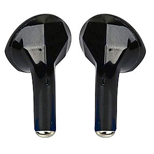 Wireless Bluetooth Pro Earbuds - True Wireless Stereo Sound Ear Buds - in-Ear Headphones with More Bass and Clearer Sound - Premium Ear Buds with Charging Case and Cable (Black)