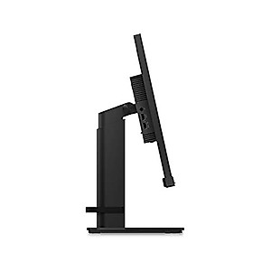 Lenovo ThinkVision T24i 23.8in 1920 x 1080 FHD IPS WLED-Backlit LCD 2-Pack Raven Black Monitor Bundle with HDMI, VGA, DisplayPort, USB Hub, Fully Adjustable Desk Mount Monitor Stand