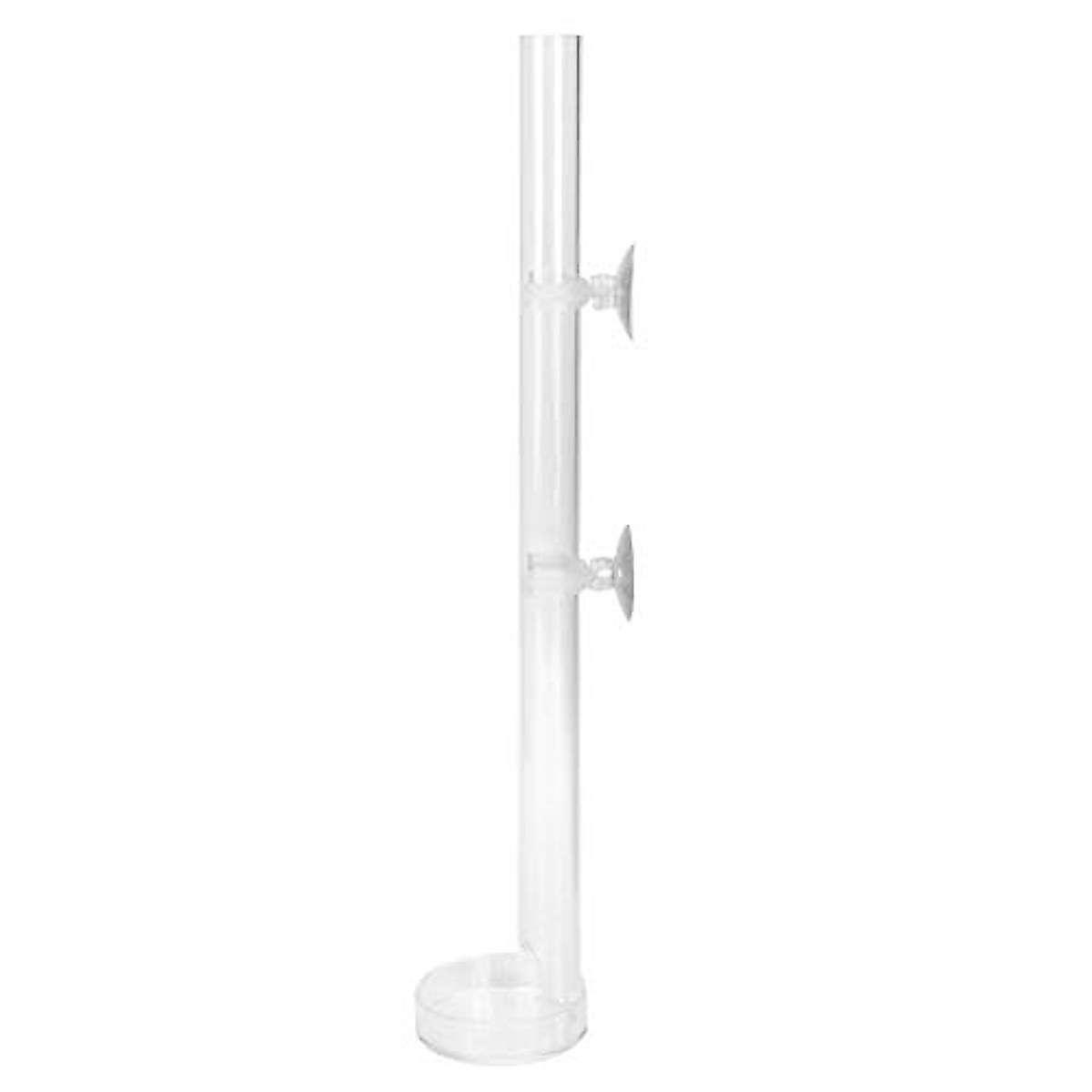 Acrylic Shrimp Feeder Tube, Ornamental Aquarium Feeding Tube Fish Food Container Set with Sucker Hook Fish Tank Aessories(40cm)