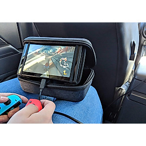 PDP Play and Charge Case for Nintendo Switch, Switch Lite and OLED Model - Durable Protective Travel Case System for Accessories and Games - Compartment for AC Adapter Charger, Good for Travel