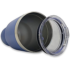 LaserGram 30oz Vacuum Insulated Tumbler Mug, Architect Symbol, Personalized Engraving Included (Dark Blue)