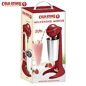Cold Stone Milkshake Maker with Stainless Steel Mixing Cup 16 ounce, Electric Drink Maker