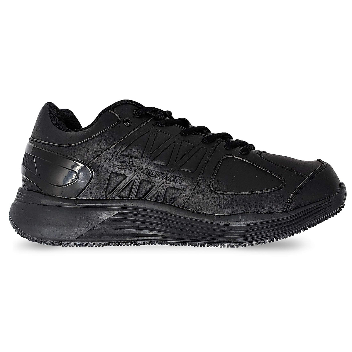 I-RUNNER Woman Pro Series Black Leather/Mesh 8 Wide (D) US