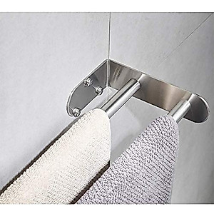 AFLHYJK Metal Wall Mount Towel Rack Holder and Organizer with Storage Shelf for Bathroom Organizing of Washcloths, Hand/Face or Bath Towels