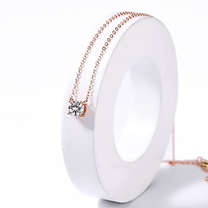 DHQH Bridesmaid Proposal Gifts CZ Tearsdrop Earrings Necklace Set Crystals Pendant Necklaces Jewelry Sets for Bridal Bridesmaids Prom Wedding