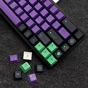 T-HOT 135 Keys DYE-SUB Keycap Profile EVA Custom Keycaps for Switches Gaming Mechanical Keyboard Multi-Language pbt keycaps Japanese Profile Russian Korean English