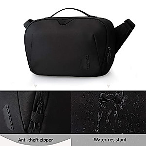 BAGSMART Camera Bag, DSLR Camera Bag, Waterproof Crossbody Camera Case with Padded Shoulder Strap, Anti-Theft Camera Shoulder Bag, Black