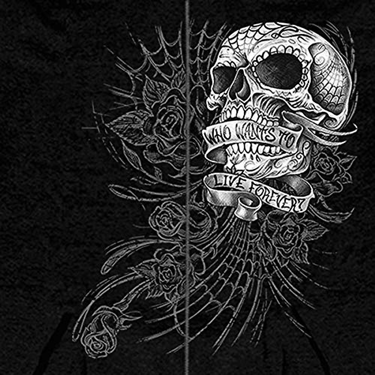 Hot Leathers mens Motorcycle fashion hoodies, Black, 2X US