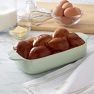 KitchenAid Vitrified Stoneware Loaf Pan, 1.5-Quart, Pistachio