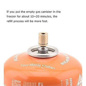 Adapter Gas Refill Adapter Butane Refill Adapter Filling Butane Canister Adapter for Backpacking Camping Stove