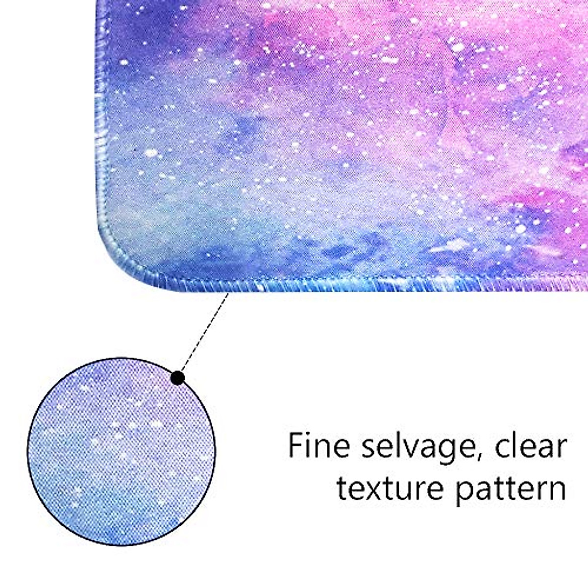 Multifunctional Office Desk Pad, 30.3" x 11" PU Leather Desk Mat, Waterproof Desk Blotter Protector Marble Desk Pad for Office, Home (Starry Sky)