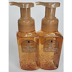 White Barn Iced CInnamon Rolls Gentle foaming hand soap bundle of 2 bath body works