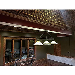 Lover's Knot-Faux Tin Ceiling Tile - Antique Gold 25-Pack