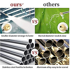 KJHSDF 2-in-1 High Pressure Power Washer,Power Washer Wand Deep Jet Extendable High Pressure Nozzle, Flexible Glass Cleaning Tool, Auto Watering Sprayer, Window Washing Gun