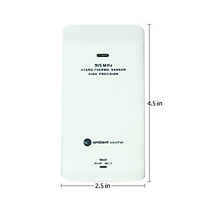 Ambient Weather WS-8482-3107 7-Channel WiFi Remote Monitoring Weather Station with Indoor/Outdoor Temperature & Humidity, Floating Pool, Spa & Pond Thermometer