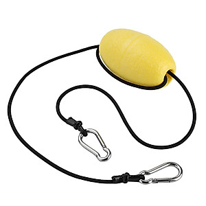 YUANJS Drift Anchor Rope,Marine Rope Tow Line Kayak Drift Anchor Tow Nylon Rope with EVA Buoy Steel Clips Kayak Accessory