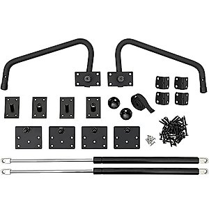 Full Size Deluxe Murphy Bed Kit, Murphy Bed Hardware with Two-Stage Gas Spring All Hardware for Folding Cabinet Wall Bed, Heavy Duty DIY Murphy Bed Kit, Effortless to Pull Down & Fold Back