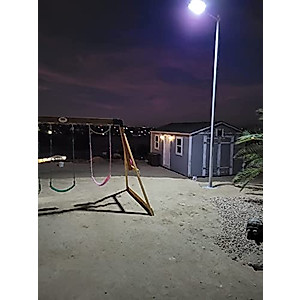 wudor 1200W Solar Street Lights Outdoor Waterproof, LED Bright Street Light Solar Powered, Wide Angle Lamp,Dusk to Dawn Flood Lights, with Motion Sensor and Remote Control for Yard,Parking Lot