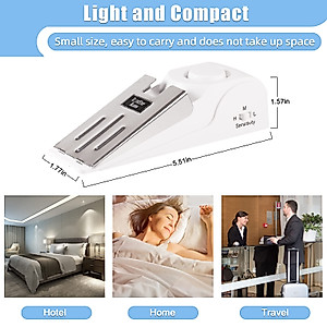 KERUI Door Stop Alarm with 120dB Siren Security Door Stopper Alarm for Travel, Hotel, Apartment and Home, 3 Levels Sensitivity Door Wedge Alarm (Pack of 4)