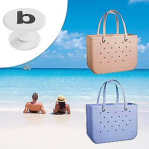 Replacement Rivets for Bogg Bag, Large Beach Bag Replacement White Buttons, Standard and Oversized XL Rubber Pool Bag Repair Rivets (10pc)